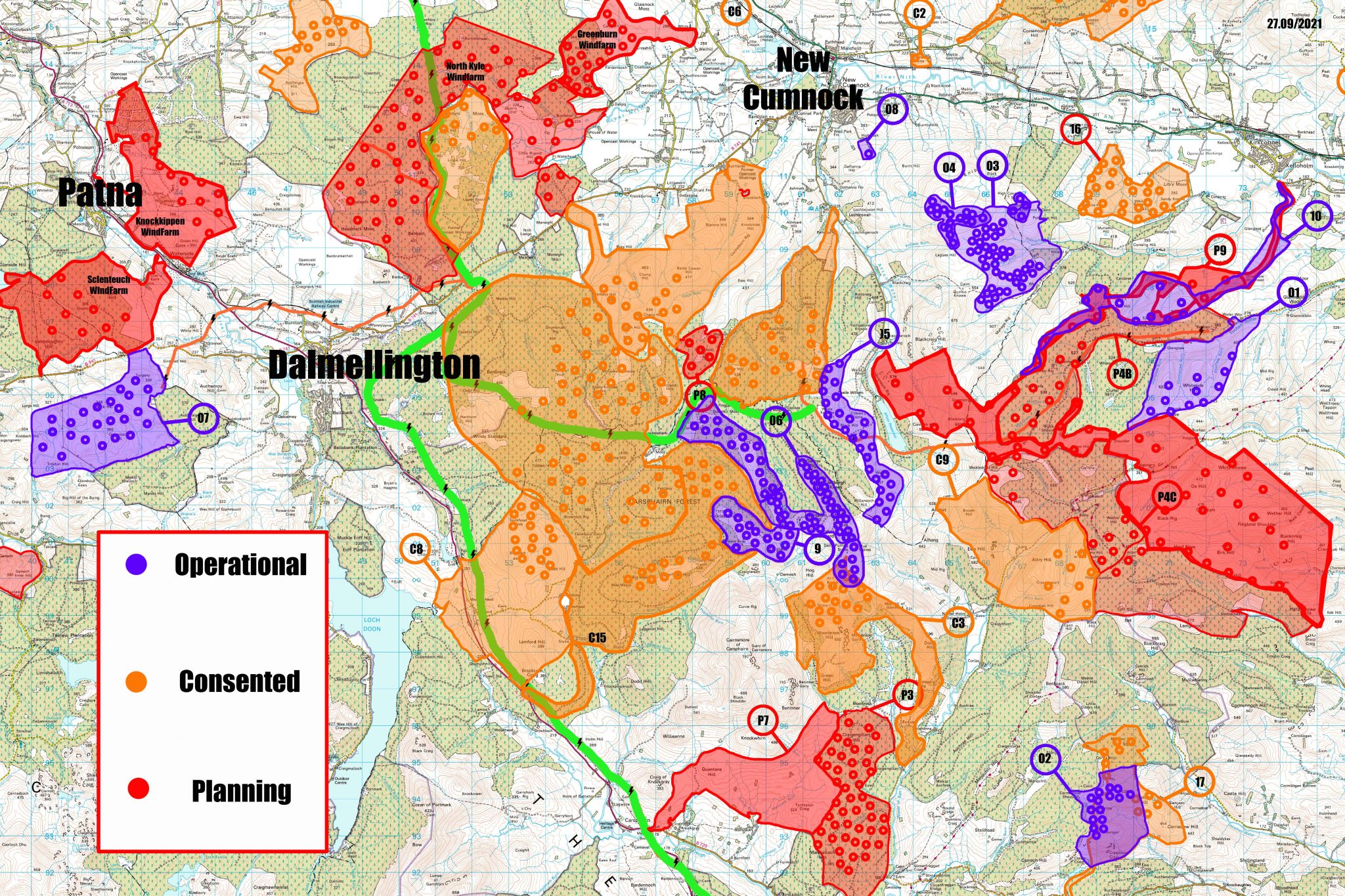 Updated map of New Cumnock – Scotland Against Spin