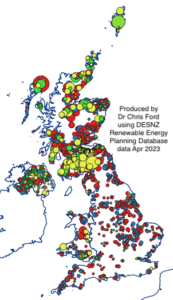 Map of onshore wind farm developments in the UK – Scotland Against Spin
